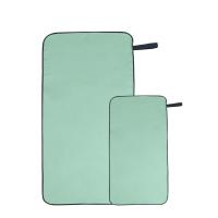 China Green Embroidered Fitness Golf Sports Sweat Towel Microfibre Swimming Towel Custom for sale