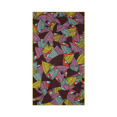 China Microfiber Suede Waffle Weave Drying Towel Mens Towel Poncho Custom Design Print for sale