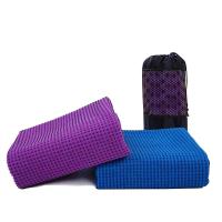 China Custom Portable Microfiber Yoga Beach Towel Mat Anti Slip 40x80 for sale
