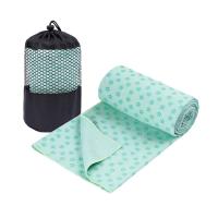 China Eco Friendly Silicone Anti Slip Yoga Towel Hot Yoga Towel With Grips Dots for sale