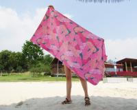 China Lightweight Microfiber Beach Towel Digital Printed / Transfer Printed for sale