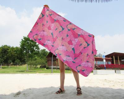 China Lightweight Microfiber Beach Towel Digital Printed / Transfer Printed for sale