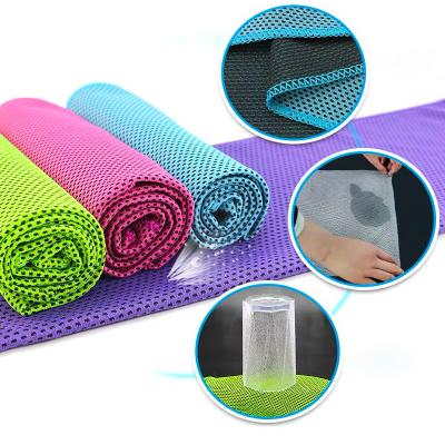 China Plain Microfiber Cooling Towel Reusable Hand Wash Cooling Towel For Instant Refreshment for sale