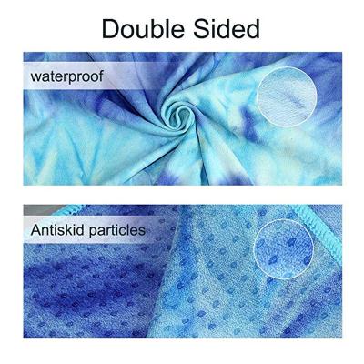 China Custom Grip Non Slip Eco Yoga Mat Towel Yoga Microfiber Soft Pilates Sweat Absorbent Quick Dry Hot Microfiber Yoga Towel for sale