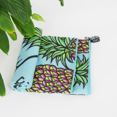 China Personalised Microfiber Quick Dry Printed Bulk Beach Towels With Mesh OPP Bag for sale