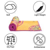 China Yoga Mat Cover Suede Microfiber Anti Slip Black Hot Yoga Mat Towel Polyester Microfiber Yoga Towel for sale