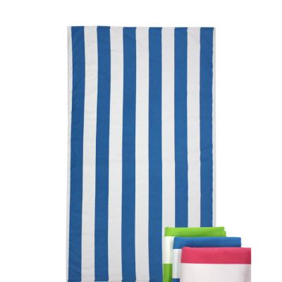 China Sublimation Microfiber Suede Stripe Bulk Beach Towels Personalised for sale
