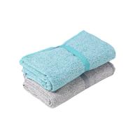 China Quick Dry Microfiber Suede Blue Beach Towel Blanket Custom 19x39 Inch for sale