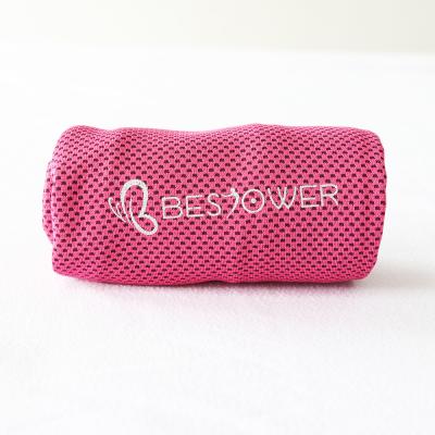 China 50x100 Recycled Microfiber Cooling Towel Sport Gym Keep Cool With PVC Bag for sale