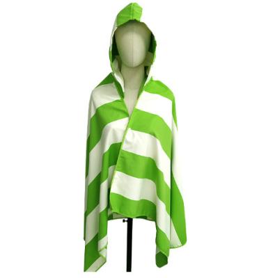 China Ultra Lightweight Super Absorbent Poncho Towel / Microfiber Poncho for Summer Adventures for sale