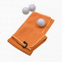 China Microfiber Waffle Golf Towel With Custom Logo Printed for sale