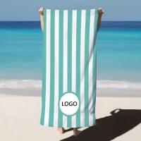 China Customize Microfiber With Logo Custom Print Sublimation Beach Towels for sale