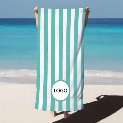 China Customize Microfiber With Logo Custom Print Sublimation Beach Towels for sale