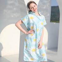 China Wholesale Rich Pattern Adult And Kids Surf Hooded Poncho Beach Towel for sale