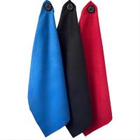 China Soft Microfiber Ployester Golf Towel Digital Printed With Custom Logo Waffle Towel for sale