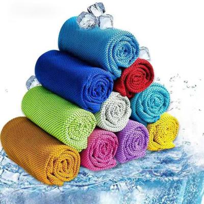 China Custom Logo Microfiber Sports Towel Quick Dry And Cooling Towels With PET Bag for sale