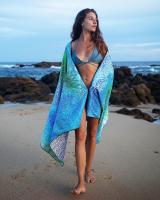 China Lightweight Sand Proof Private Label Printed Custom Beach Towel for sale