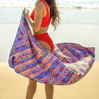 China Digital Printing Fashion Beach Towel 140 - 300gsm Embroidered Logo for sale
