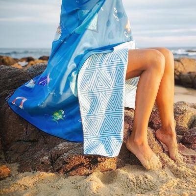 China Medium Thickness Roll Style Custom Beach Towel Printed Or Solid Color for sale