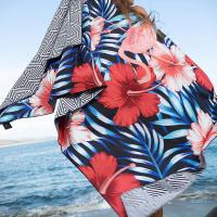 China High Durability Printed / Solid Color Quick Dry Custom Beach Towel 140 - 300gsm for sale