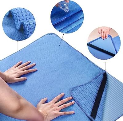 China Custom Suede Microfiber Yoga Towel 200gsm for Fitness Camping and Backpacking for sale