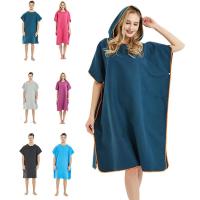 China Beach Occasion Microfiber Poncho Towel Lightweight And Absorbent for sale