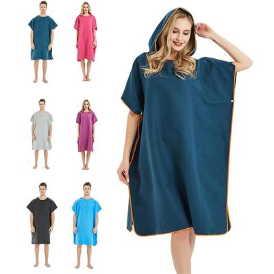 China Beach Occasion Microfiber Poncho Towel Lightweight And Absorbent for sale