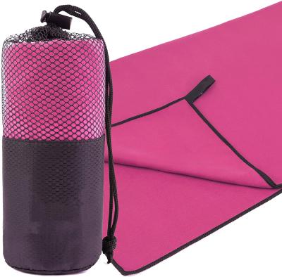 China Microfiber Suede Quick Dry Beach Towel Custom Printed Gym Sports Towel for sale