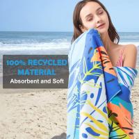 China Lightweight And Microfiber Material Printed Beach Towel With High Absorbency for sale