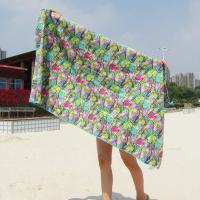 China Custom Quick Dry Microfiber Suede Printed Beach Towel Ultralight Sweat Soft Towel for sale