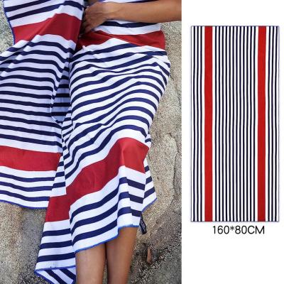 China Custom Full Color Printed Patterns Oversized Microfiber Pool Beach Towel Gym Sports Towel 160*80 for sale
