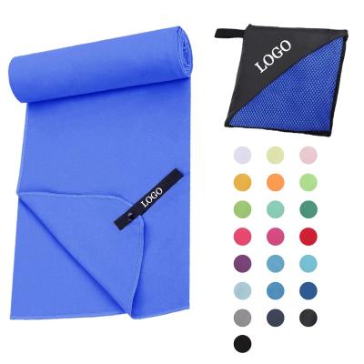 China OEM Logo Printed Microfiber Sports Gym Towel Yoga Towels For Outdoor for sale
