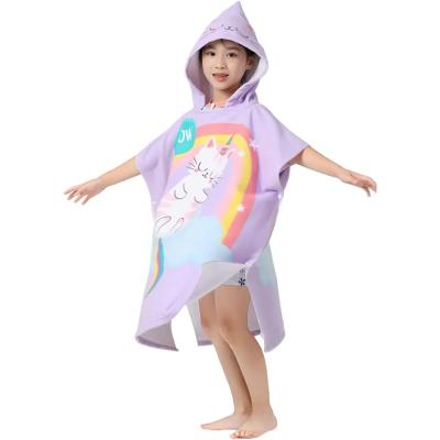 China Microfibre Hooded Changing Towel Swimming Poncho Adults for sale