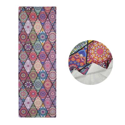 China Customized Lightweight Microfiber Yoga Towel Quick Drying For Multi Purpose Exercises for sale