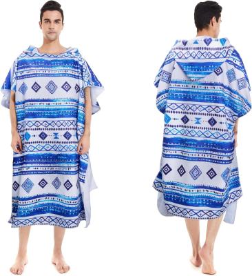 China Poncho Towel for Adults Wholesale Adult Hooded Poncho Beach Towel for Microfiber Poncho Towel for sale