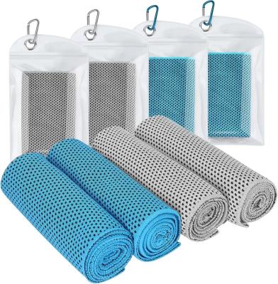China Customized Protection Outdoor Ice Cooling Towel Microfiber For Neck And Face Sport Gym for sale