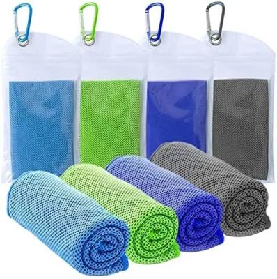 China Lightweight Woven Solid Color Logo Outdoor Sports Microfiber Cooling Towel Quick-Dry Instant Snap Golf Gym Yoga Printed Design Adults Beach for sale