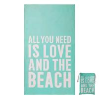 China Lightweight Recycled Large Printed Microfibre Suede Sand Free Microfiber Custom Beach Towel for sale