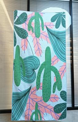 China Manufactory Custom Printed Microfiber Sand Free Printed Beach Towel With Custom Logo Quick Dry Compact Towel for Summer Camping Travel for sale