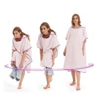 China Textile Manufacturer Directly Custom Sustainable Sublimation Quick Dry Microfiber Print Beach Microfiber Poncho Towel for sale
