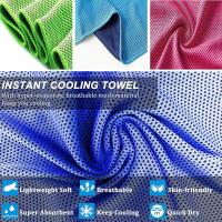 China Customized Logo Towel Super Absorbent Quick-dryer Microfiber Cold Towel Quick-dry Microfiber Cooling Towel for sale