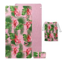 China Microfiber Custom Printed Sand Free Microfiber Beach Towel for sale