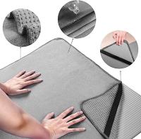 China Custom Logo Anti Slip Tie Dye Printed Plastic Suede Microfiber Yoga Towel Mat Towels for sale