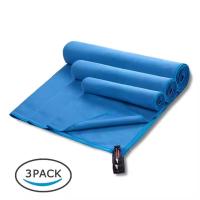 China Wholesale Custom Microfiber Suede Mesh Bag Gym Towel With Logo for sale