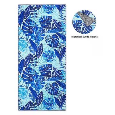 China Eastsunshine Eco Friendly Sand Free Recycled Microfiber Beach Towel with logo Custom Printed Microfiber Beach Towel Quick Dry for sale
