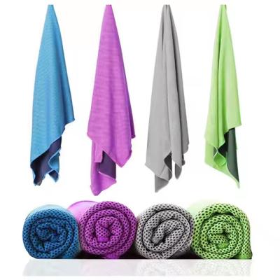 China Gym Sweat Ice Cold Sports Towels And Cooling Towel For Fitness Microfiber Gym Sport Pva Cooling Towel for sale