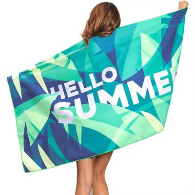China Customized Design of Microfiber Beach Towels with Specific Size and Pattern, Suitable for Use in Swimming Pools and on the Beach for sale