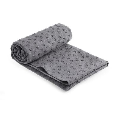 China Custom Eco Friendly Anti Slip Mirco Fiber Yoga Mat Towel for sale