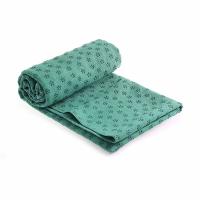 China Custom Woven Microfiber Yoga Mat Towel Non Slip For Hot Yoga for sale