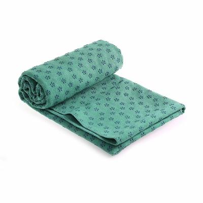 China Custom Woven Microfiber Yoga Mat Towel Non Slip For Hot Yoga for sale